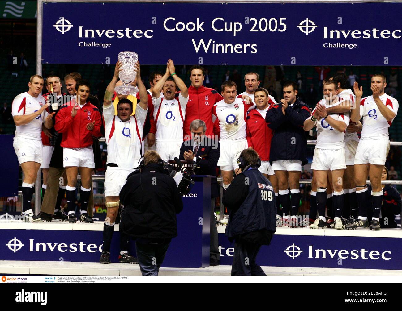 Martin corry of the england rugby union team hi-res stock photography ...