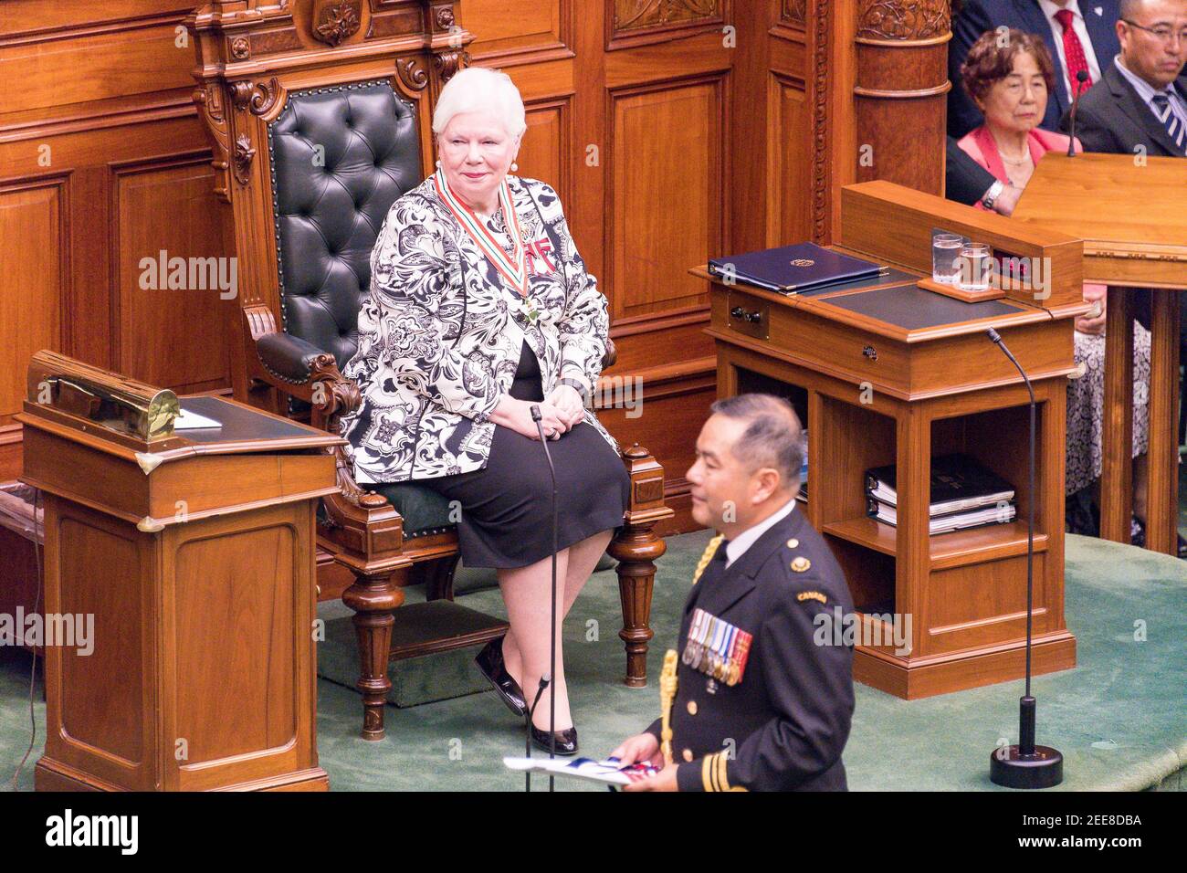 Elizabeth Dowdeswell, Lieutenant Governor of Ontario, delivers the ...