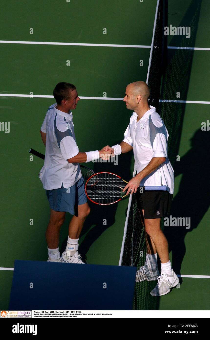 2002 us open agassi hi-res stock photography and images - Alamy