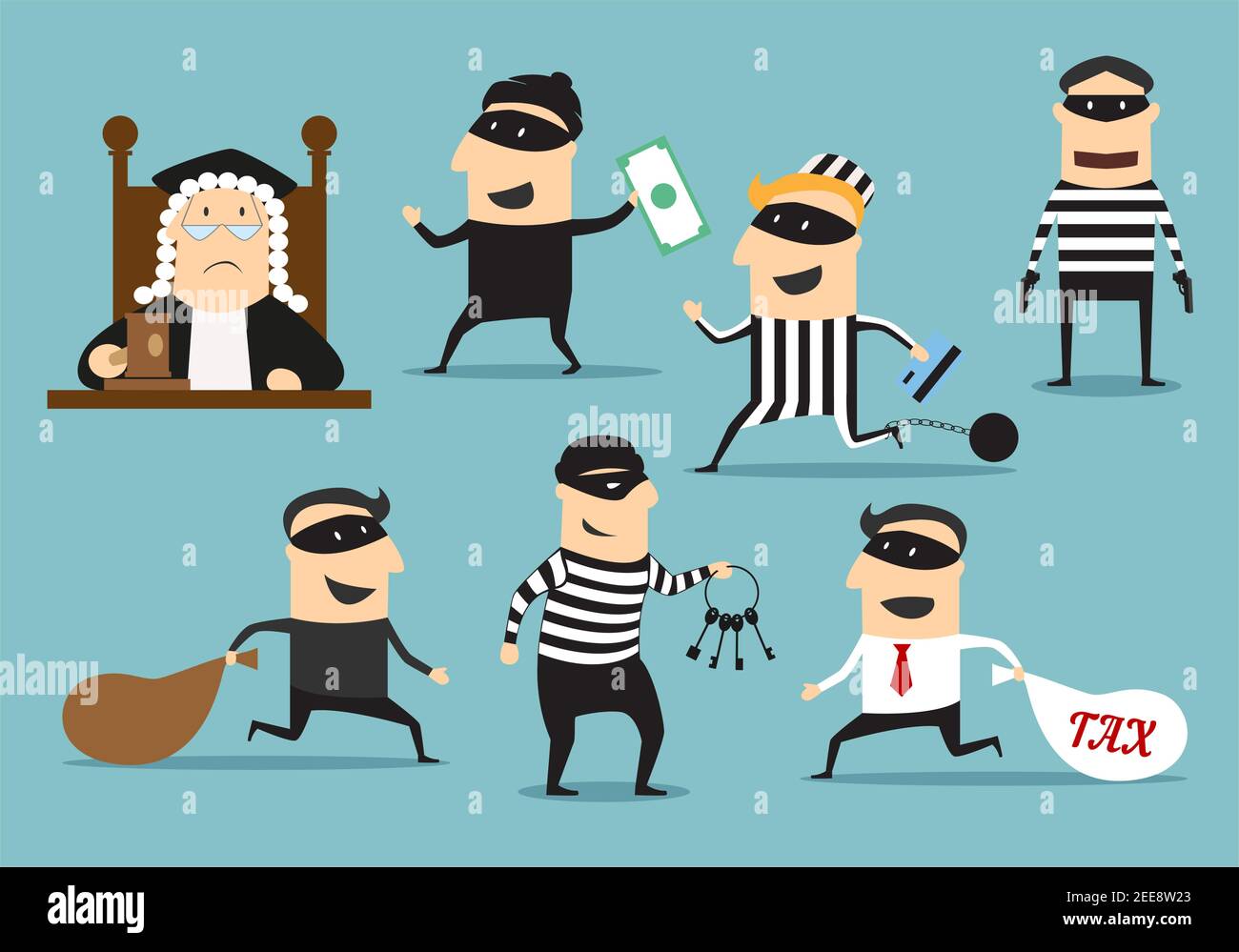 Burglars card Stock Vector Images - Alamy