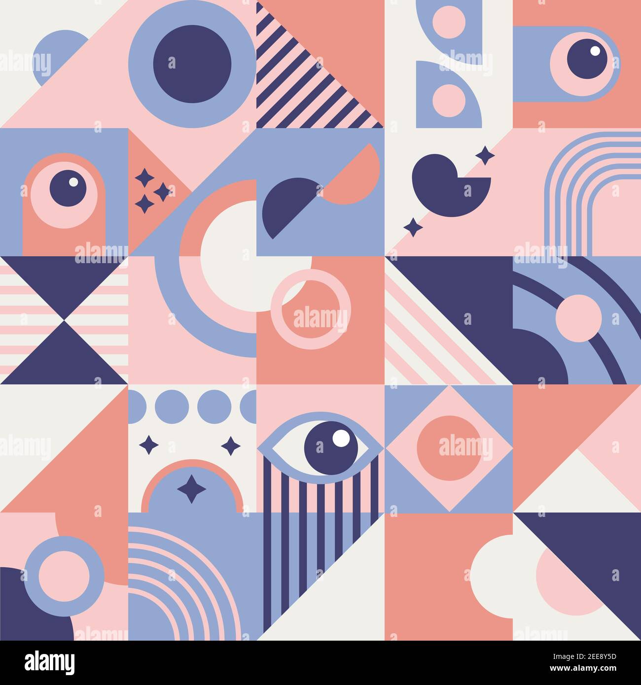 Square Geometric Shapes Background. Aesthetics in abstract Pattern ... Square Geometric Shapes Background. Aesthetics in abstract Pattern ...