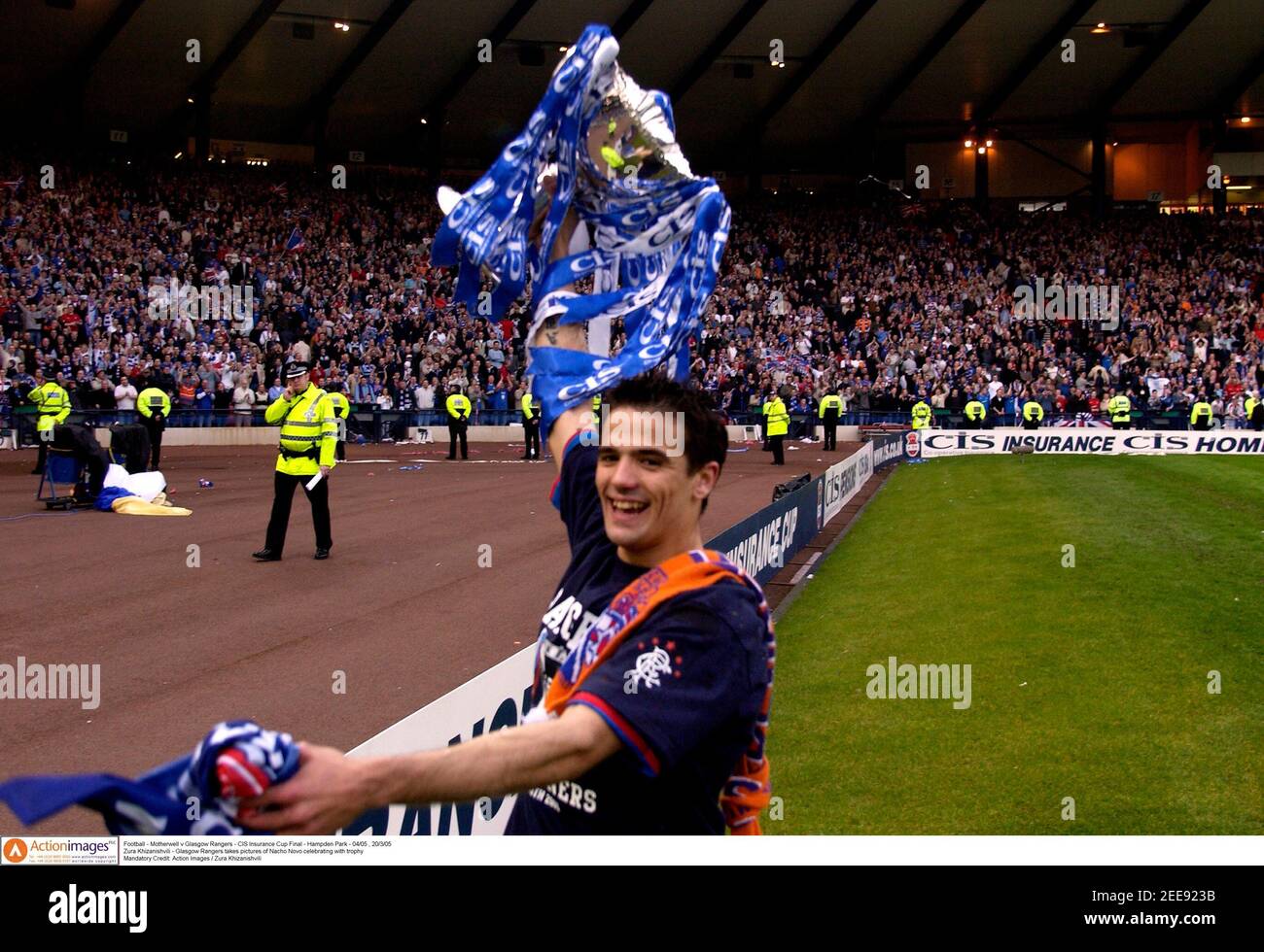 Sport football action celebrating cup trophy hi-res stock photography ...