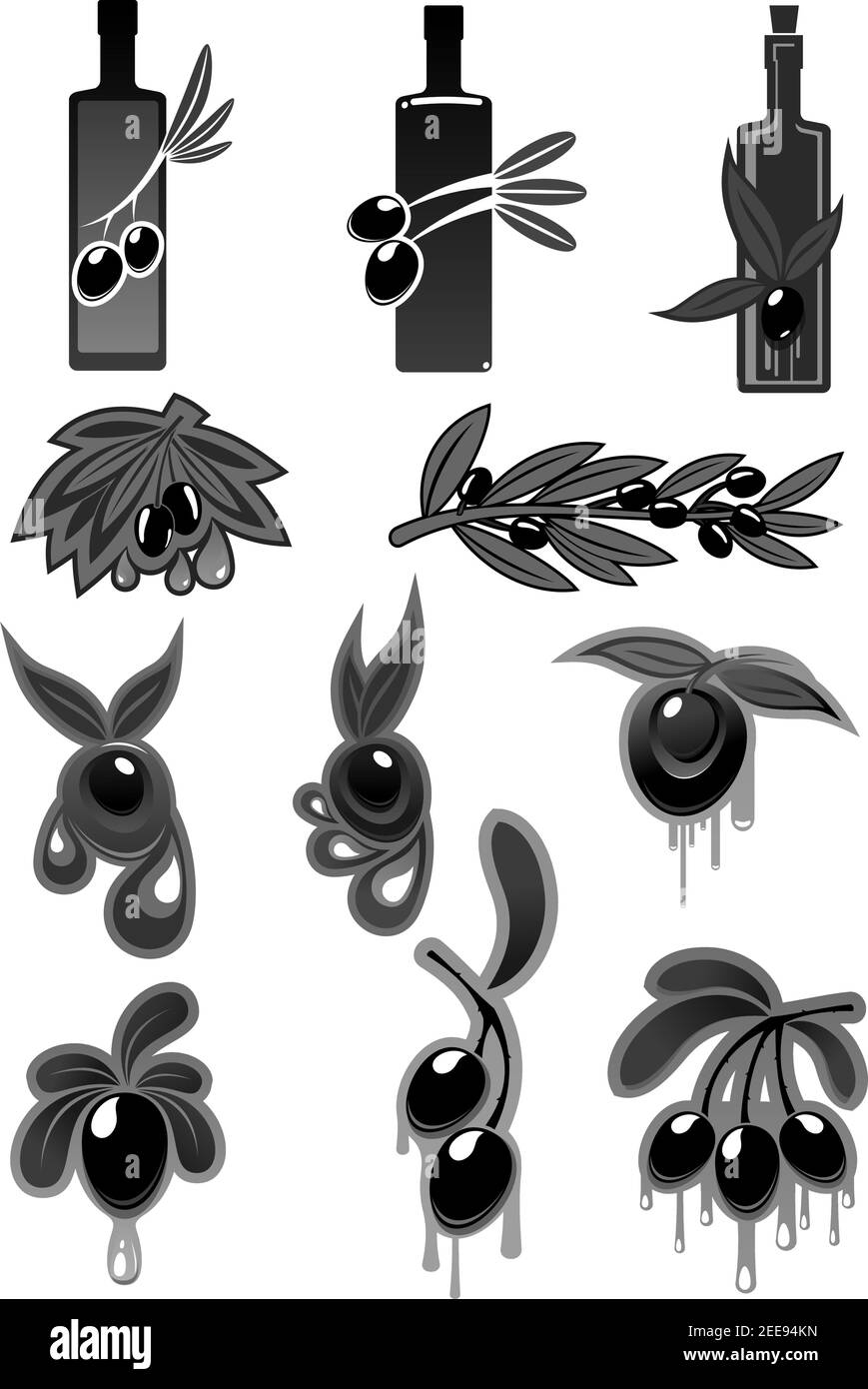 Drop green cosmetic oil Black and White Stock Photos & Images - Alamy