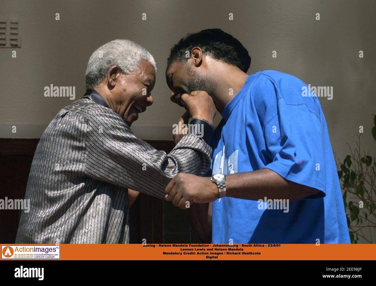Lennox lewis and nelson mandela hi-res stock photography and images - Alamy