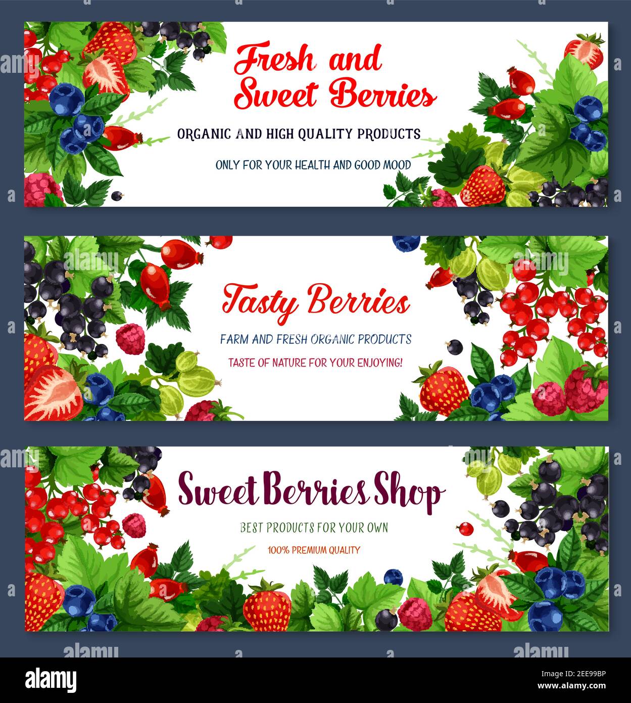 Market garden horizontal Stock Vector Images - Alamy