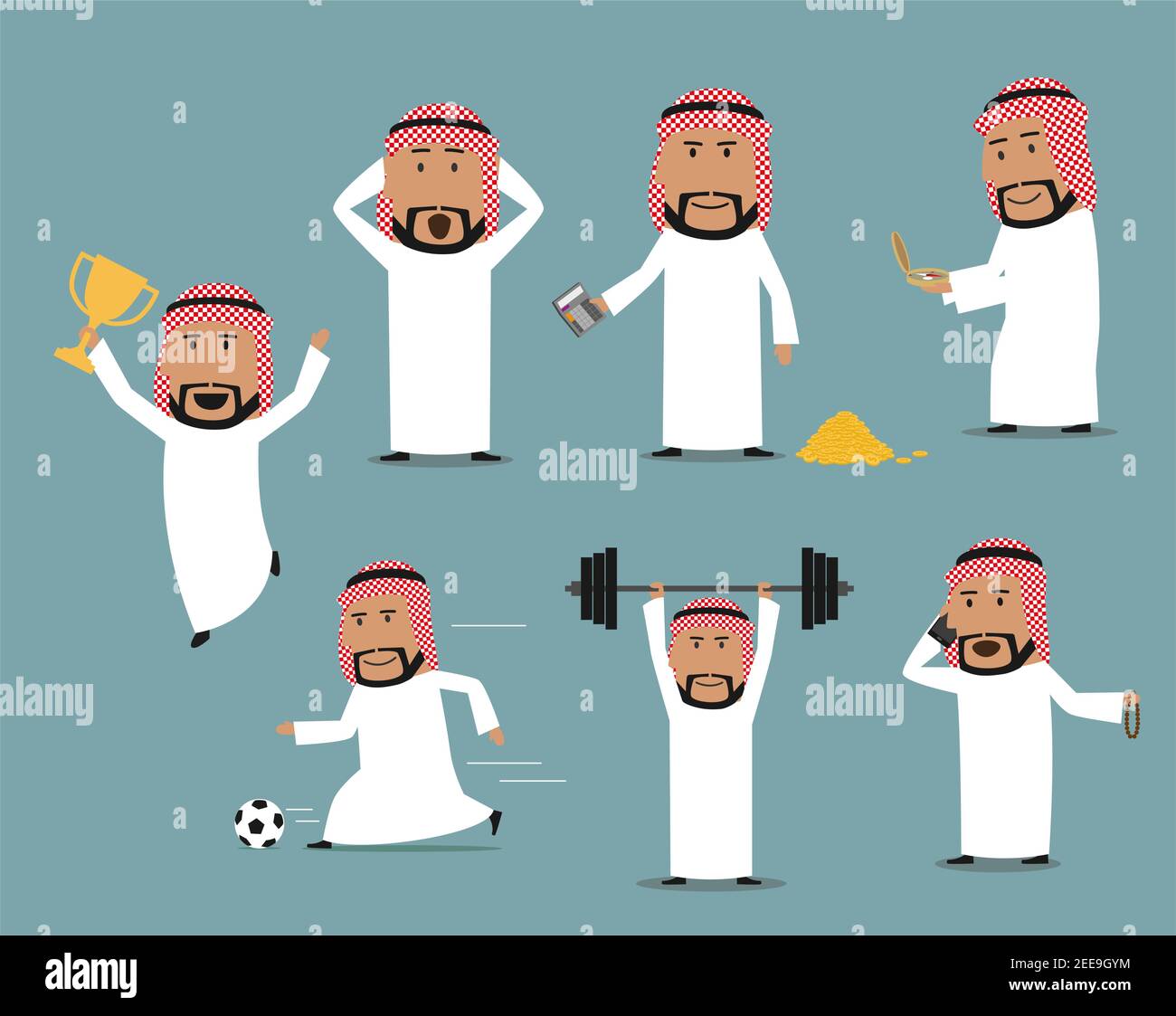 Arab businessman money in Stock Vector Images - Alamy
