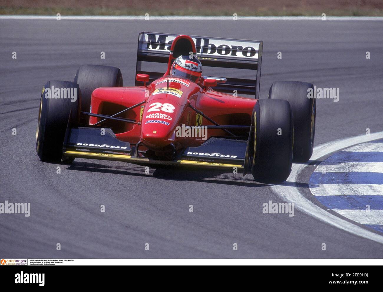 Gerhard berger racing in ferrari hi-res stock photography and images ...