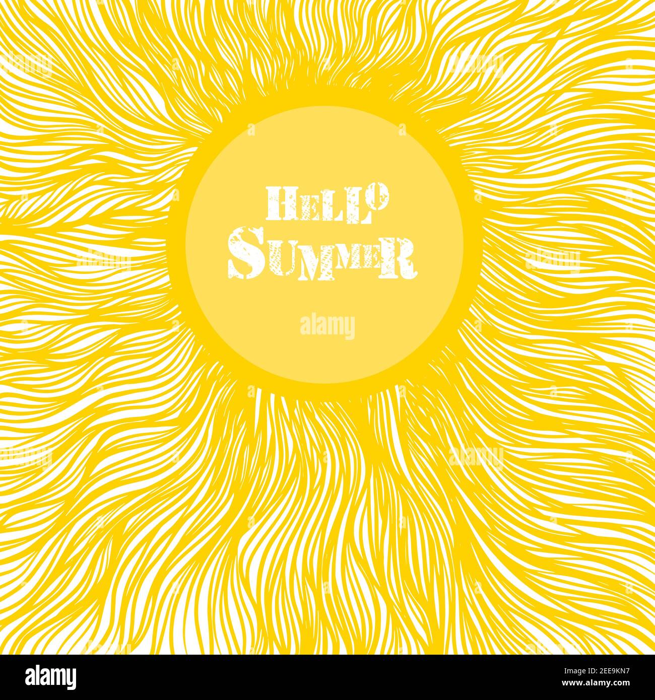 Yellow background. Solar graphic rays. Vector illustration Stock Vector ...