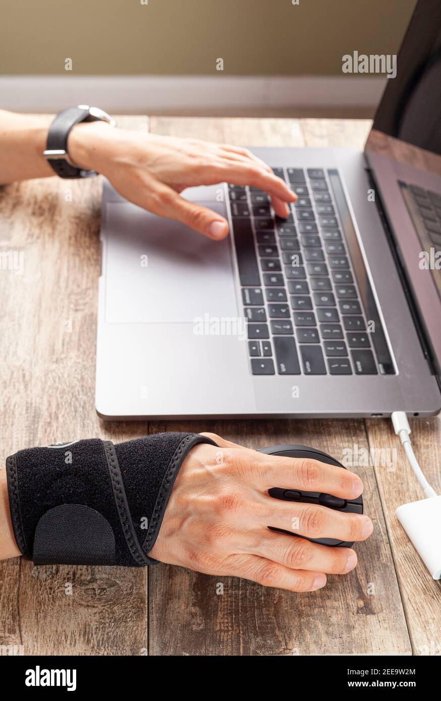 Chronic trauma to the wrist joint in people using computer mouse may ...