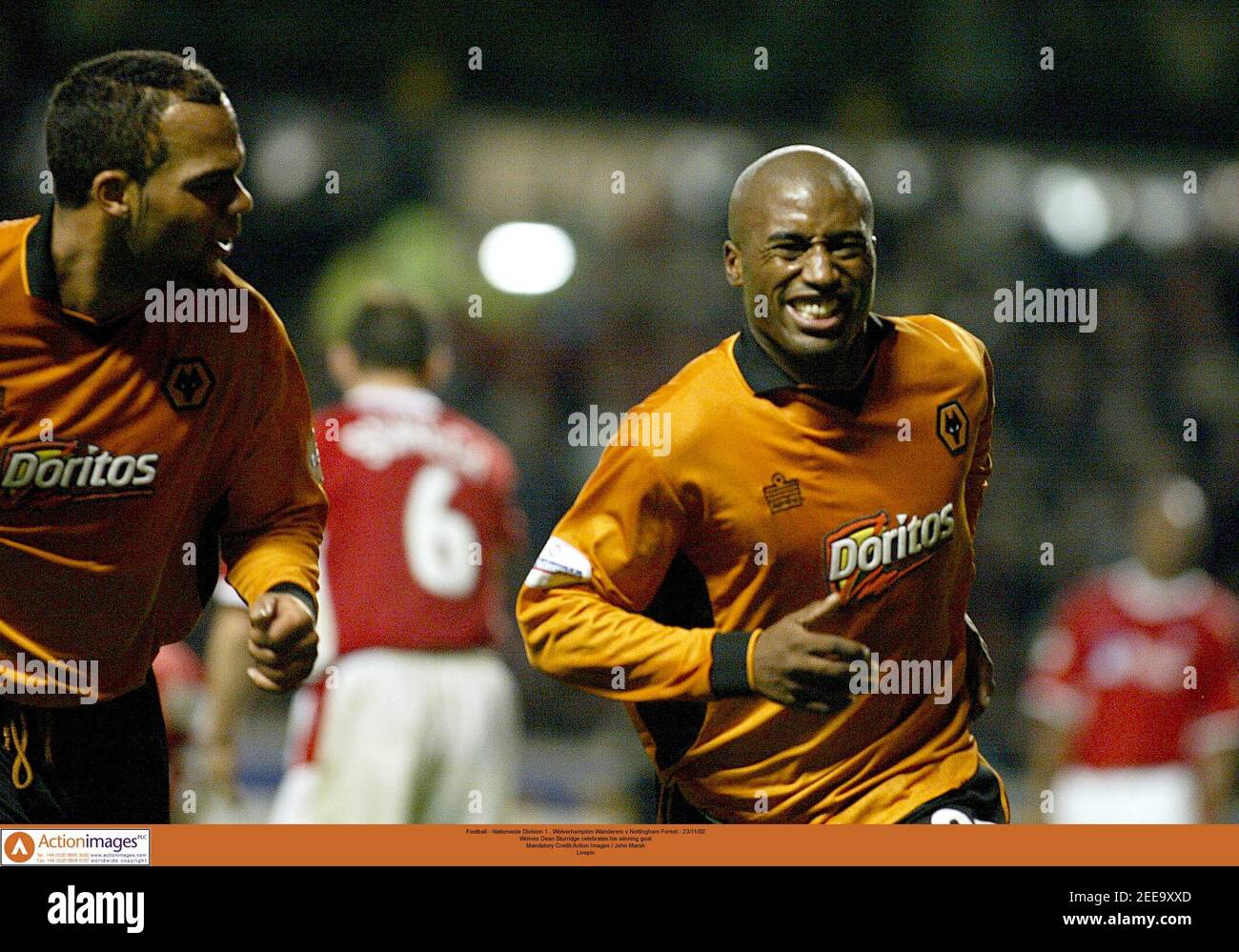 Wolverhampton wanderers dean sturridge celebrates hi-res stock ...