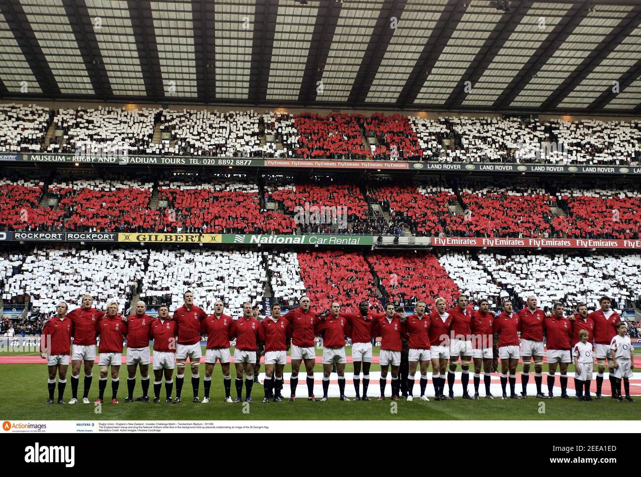 England team lineup national anthem hi-res stock photography and images ...