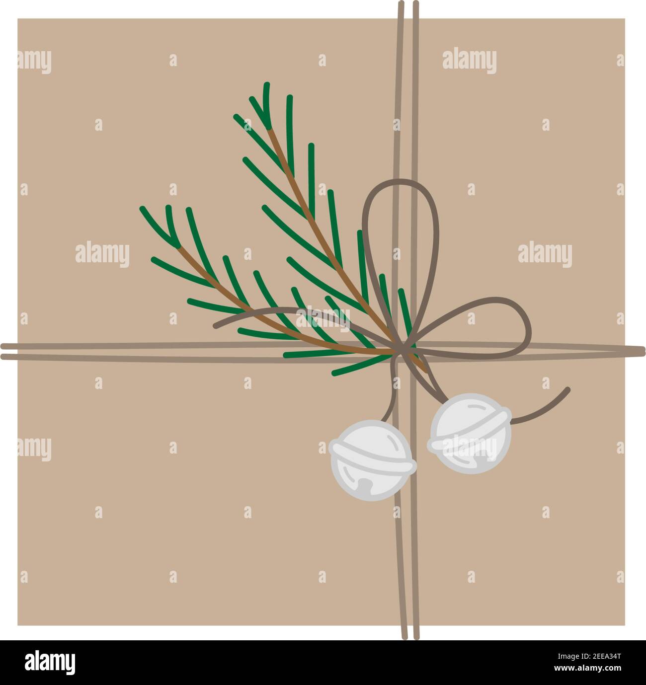 Natural christmas gift vector illustration Stock Vector Image & Art - Alamy