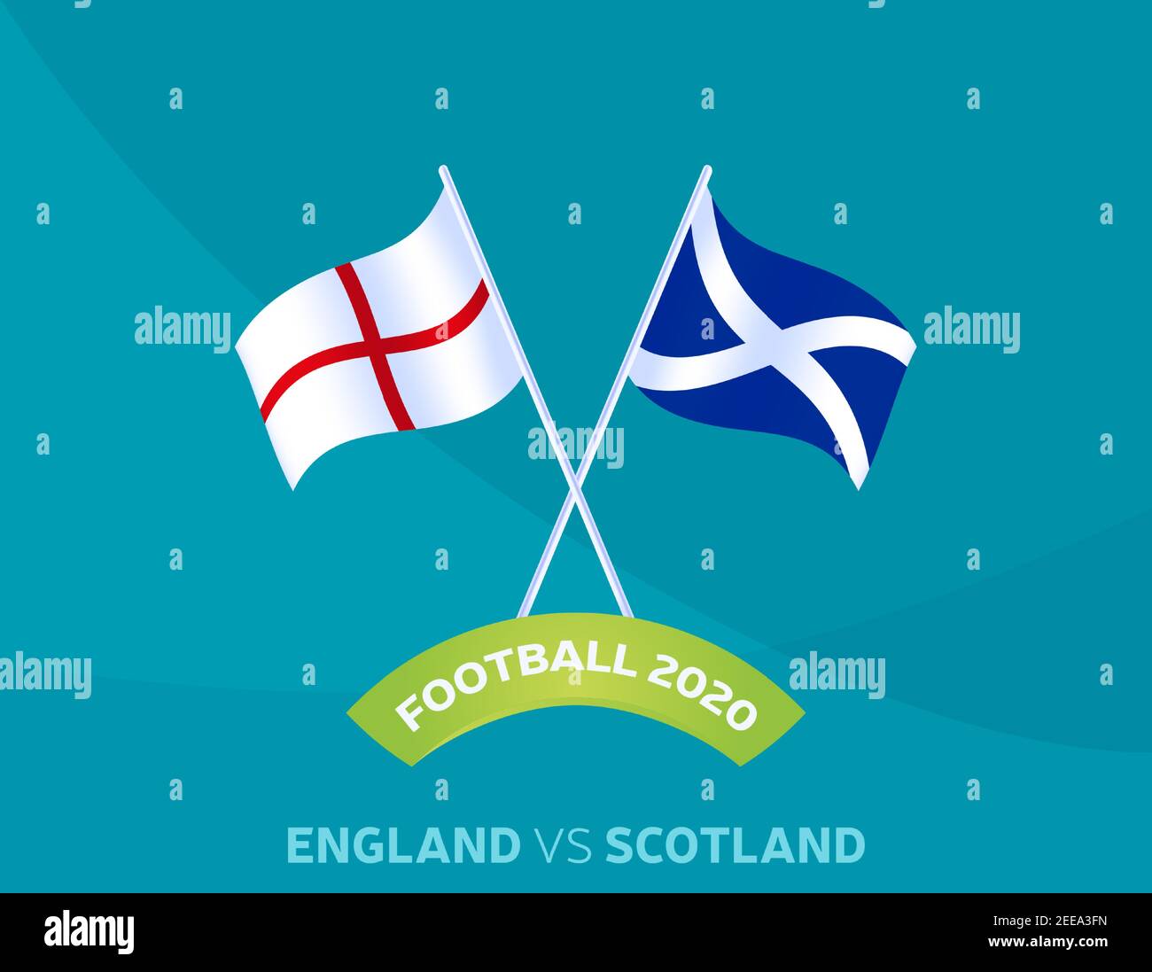 England vs Scotland match. Football 2020 championship match versus ...