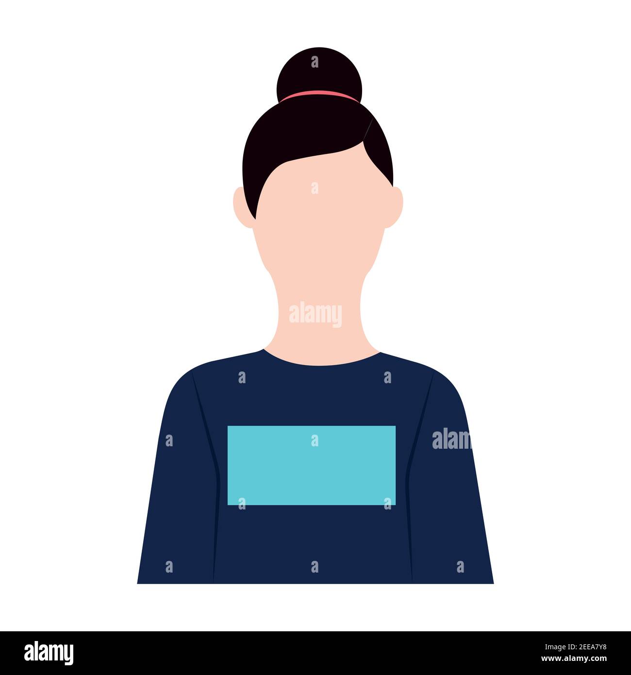 Girl icon Vector illustration in flat design Stock Vector Image & Art ...