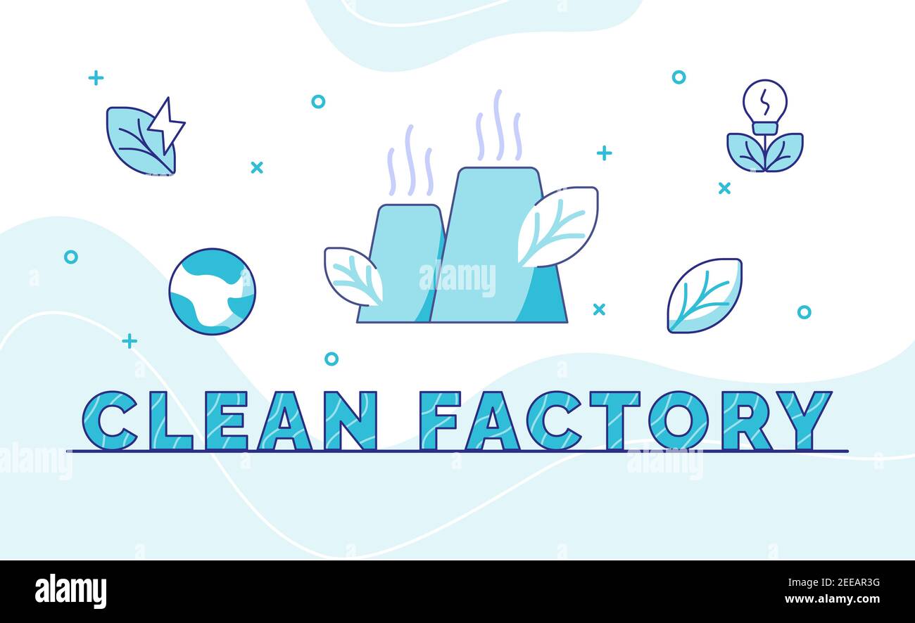 clean factory typography calligraphy word art with outline style vector ...