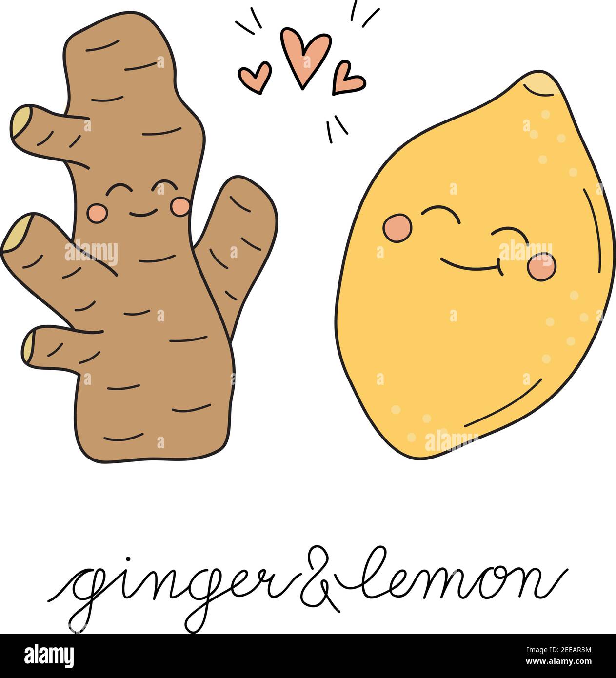Funny ginger root Stock Vector Images - Alamy