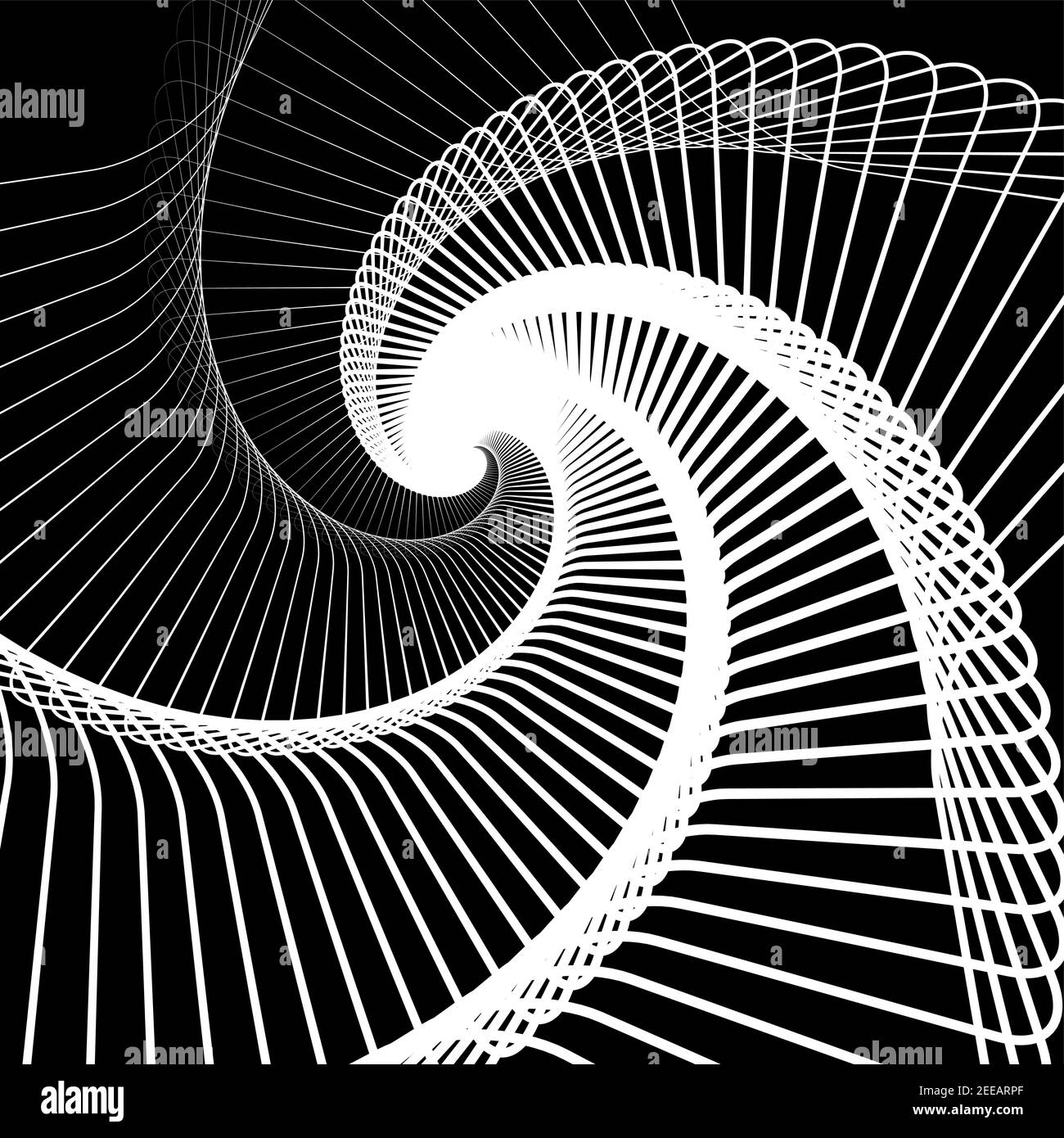 Abstract Geometric Swirl Background Vector Illustration Stock Vector ...