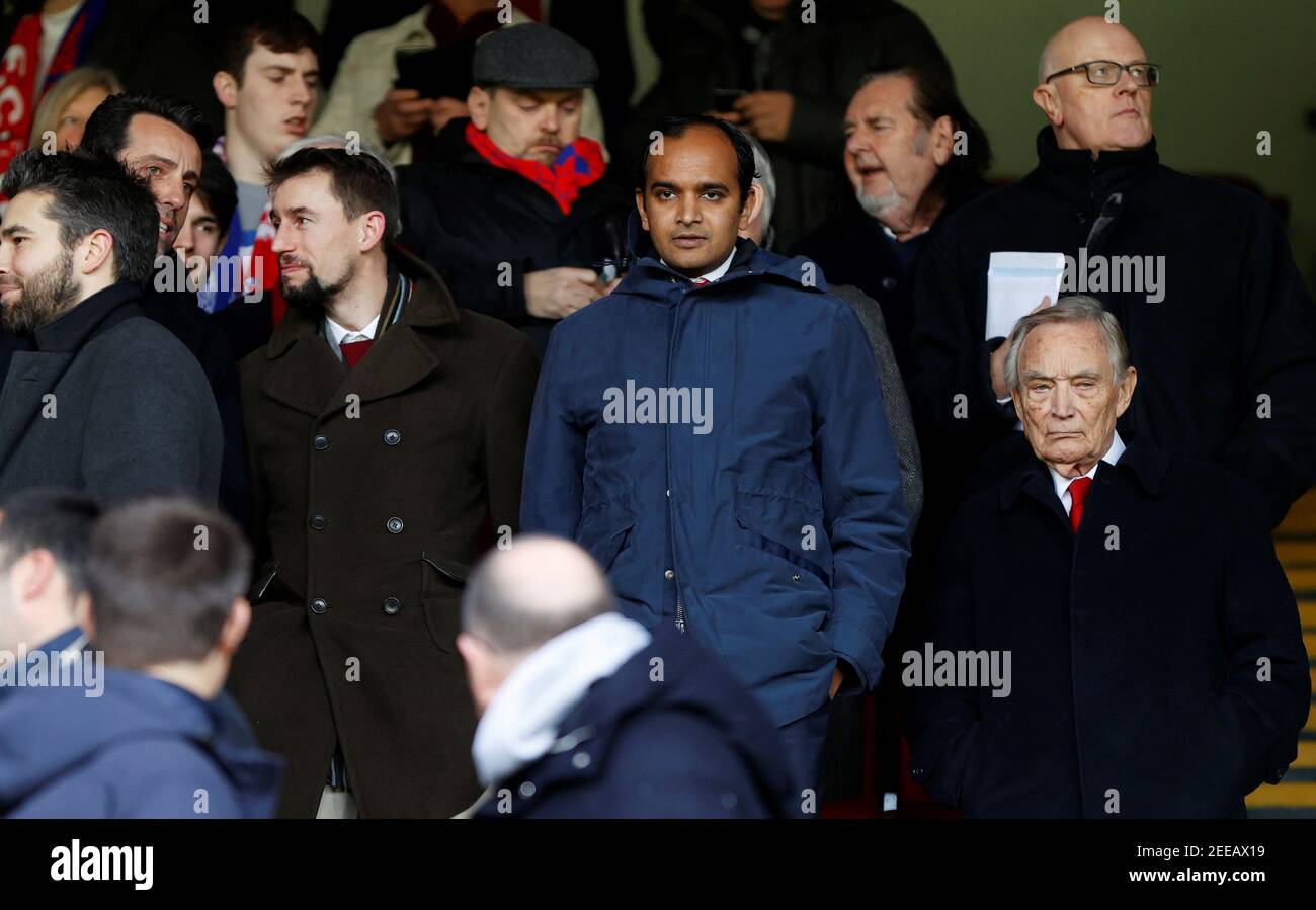 Arsenal club director ken friar in the stands hi-res stock photography ...