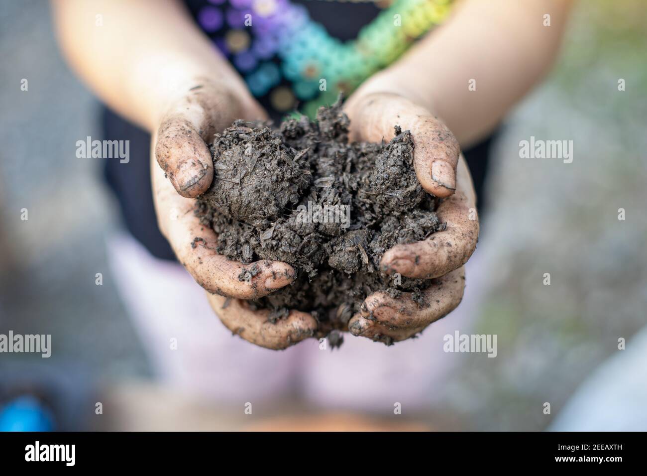 Kids playing with clay muddy. This activity is good for sensory ...