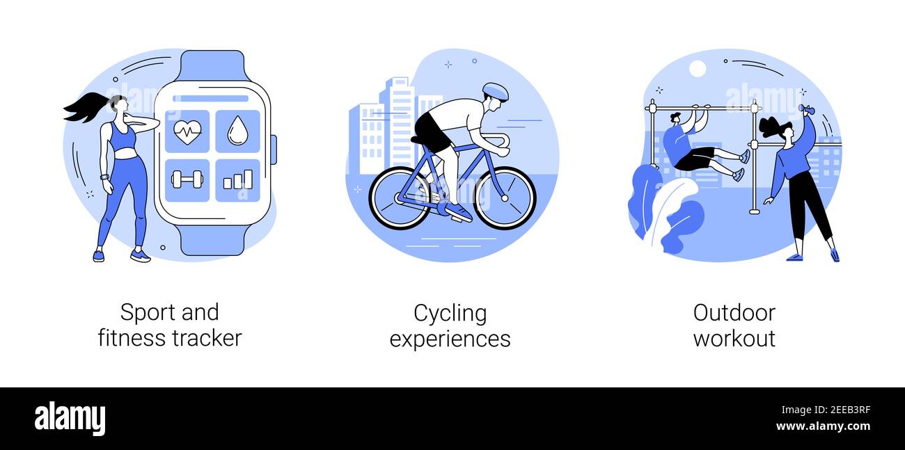 Active lifestyle abstract concept vector illustrations Stock Vector ...