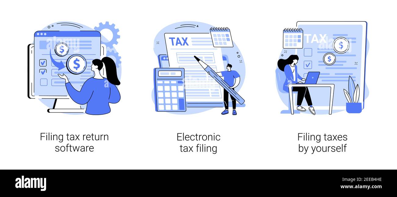 E filing Stock Vector Images - Alamy