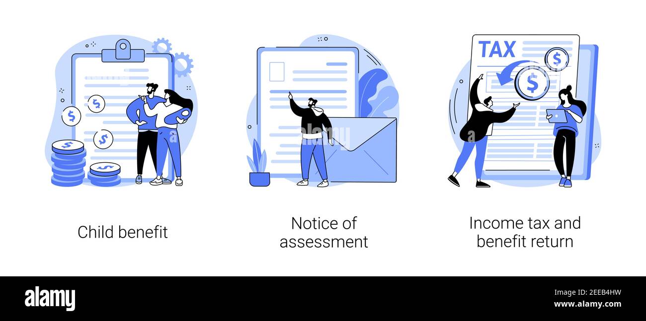Income year abstract concept vector illustrations Stock Vector Image ...