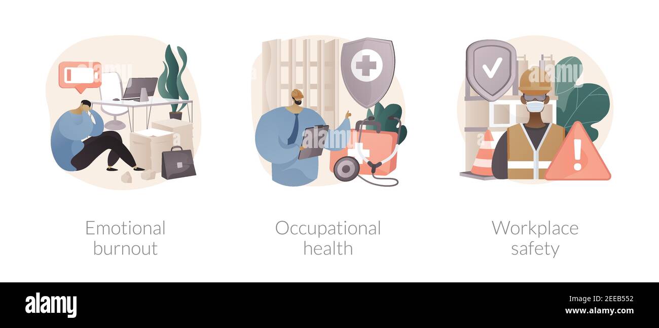 Employee health abstract concept vector illustrations Stock Vector ...