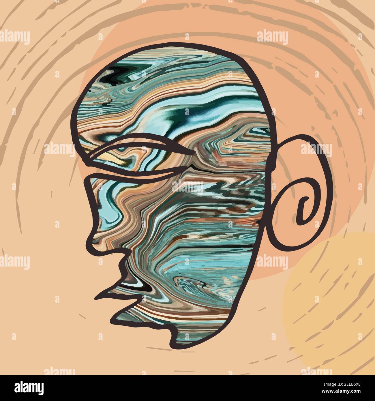 Contemporary portrait vector hi-res stock photography and images - Alamy