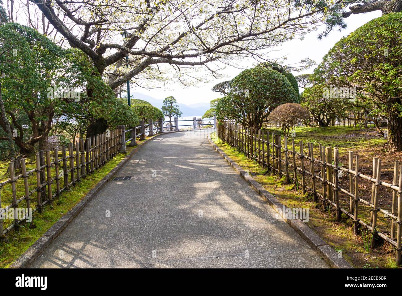 Hakone Detached Palace park in Hakone, Kanagawa Prefecture Stock Photo ...