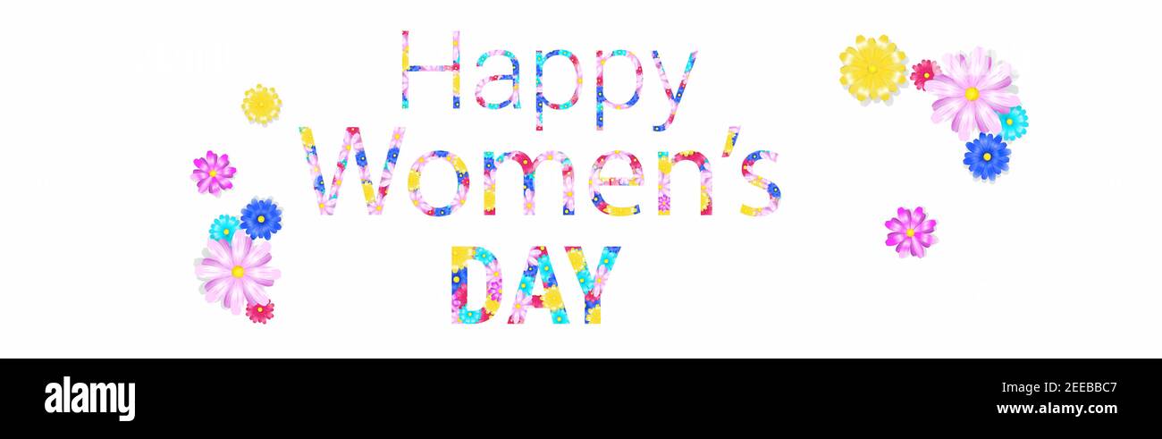 womens day 8 march holiday celebration banner flyer or greeting card ...