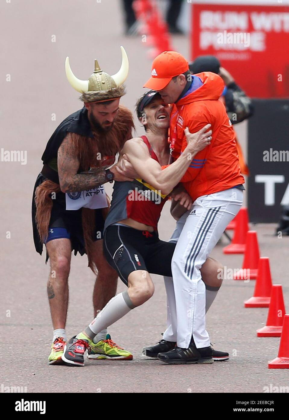 London Marathon Finish Line Mall High Resolution Stock Photography and ...