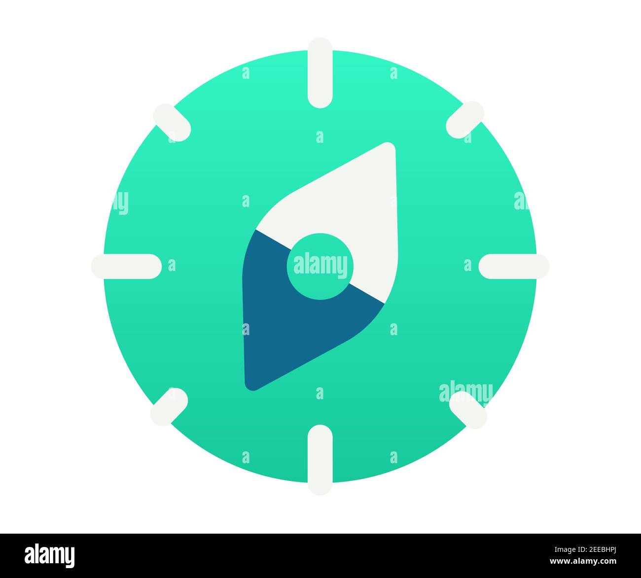compass discovery explore single isolated icon with gradient style ...