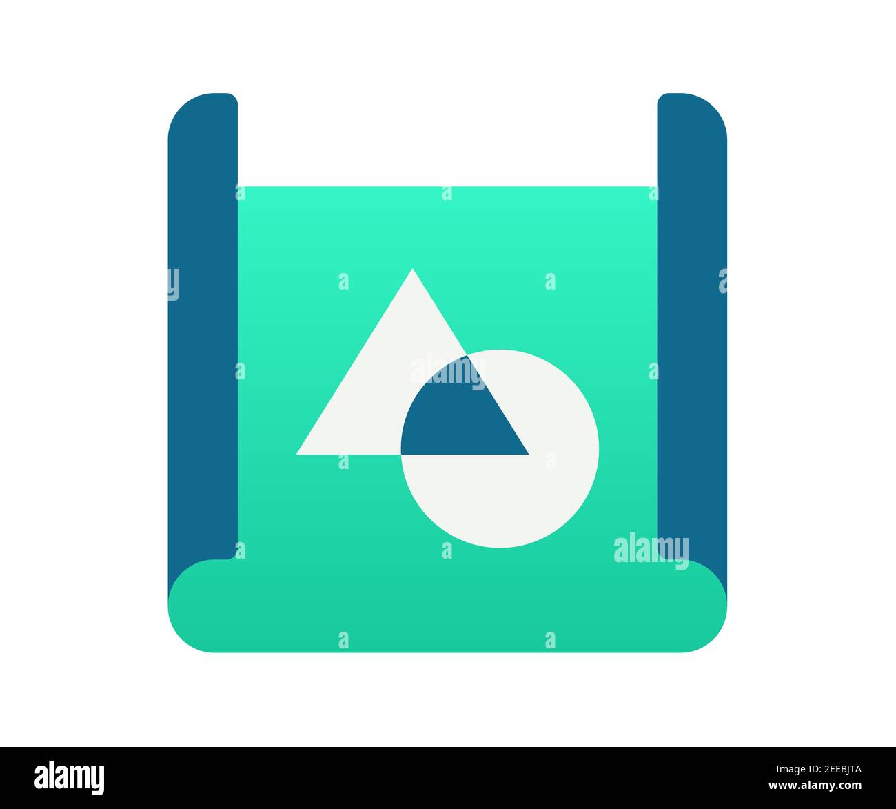 concept blueprint planning single isolated icon with gradient style ...