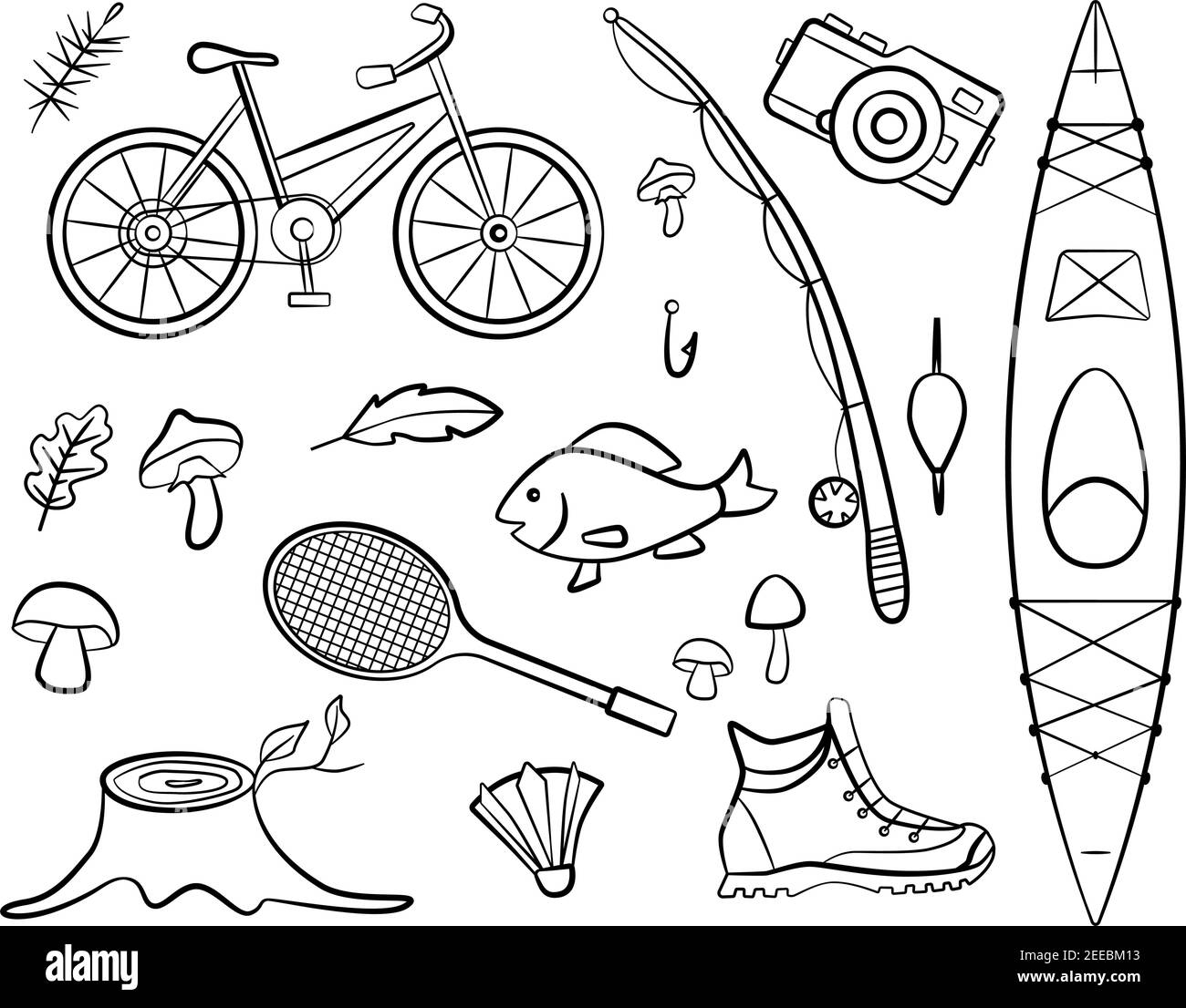 Bicycle fishing Cut Out Stock Images & Pictures - Alamy