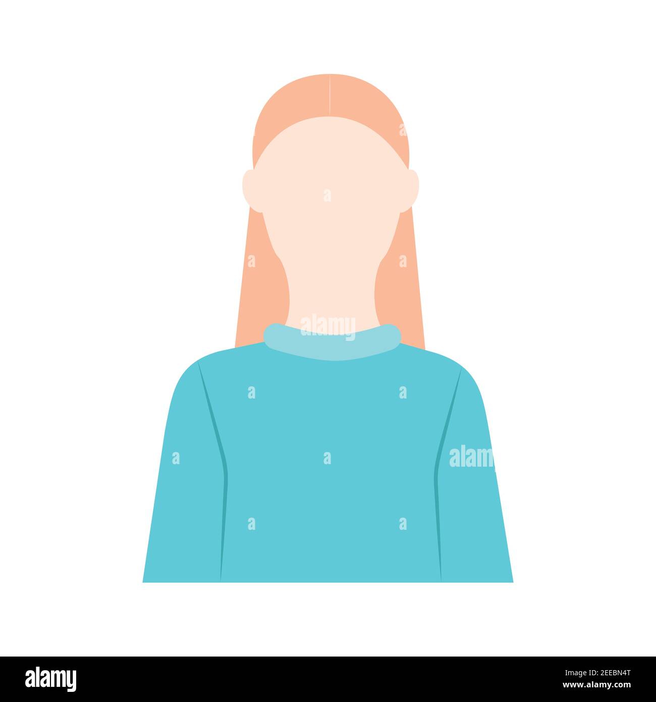 Portrait european girl in Stock Vector Images - Alamy