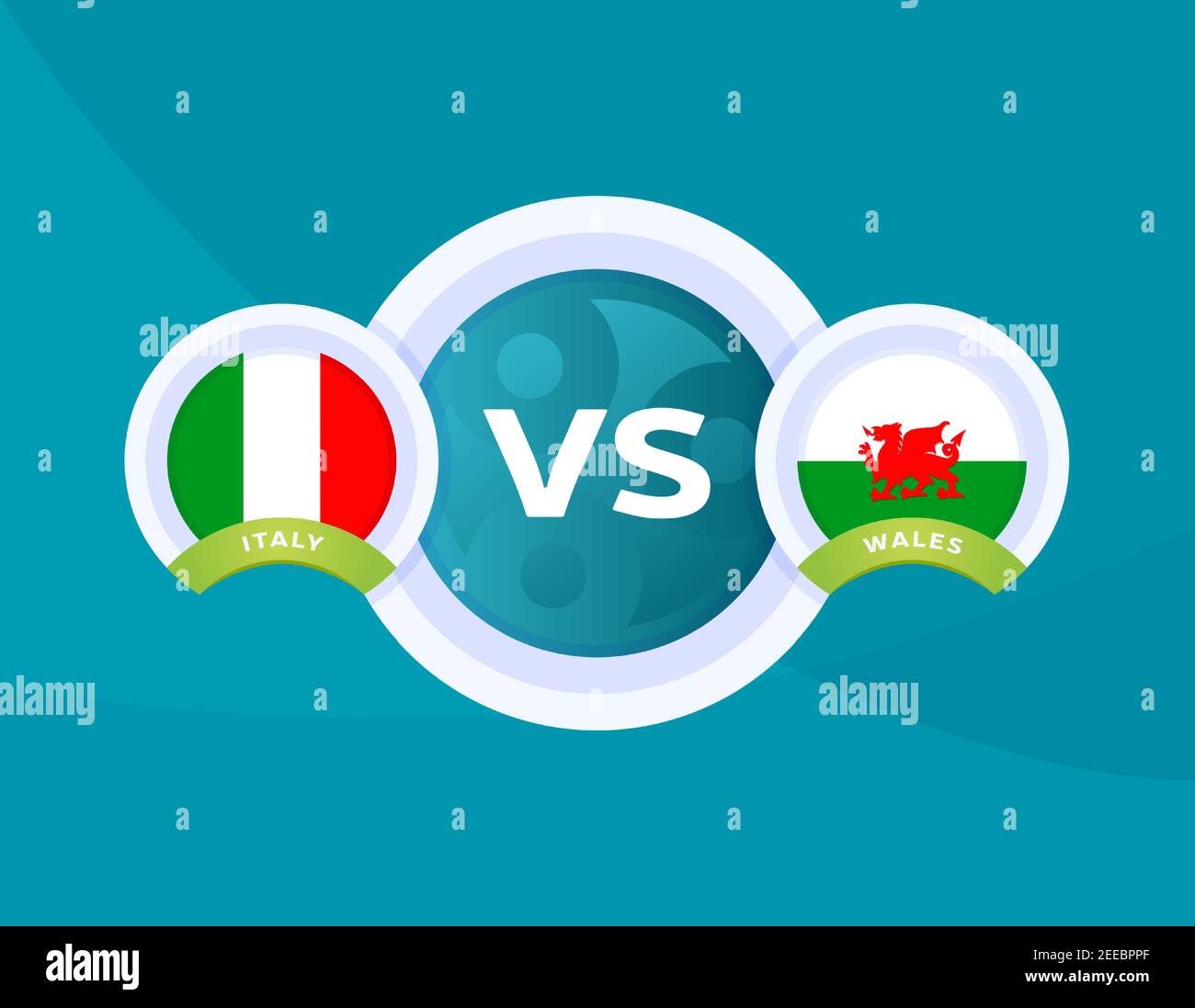 italy vs wales match. Football 2020 championship match versus teams ...