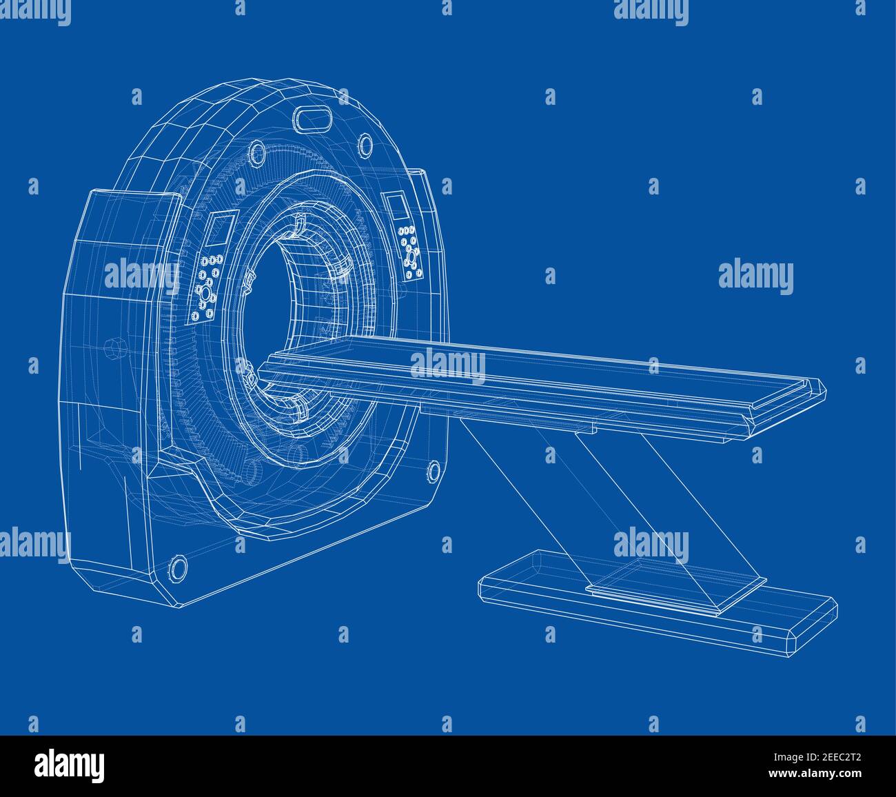 3d illustration of a MRI machine Stock Vector Image & Art - Alamy