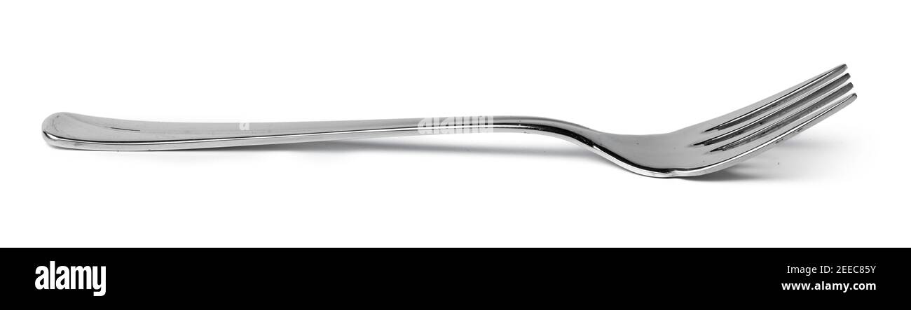 Silver dining fork isolated on white background Stock Photo - Alamy