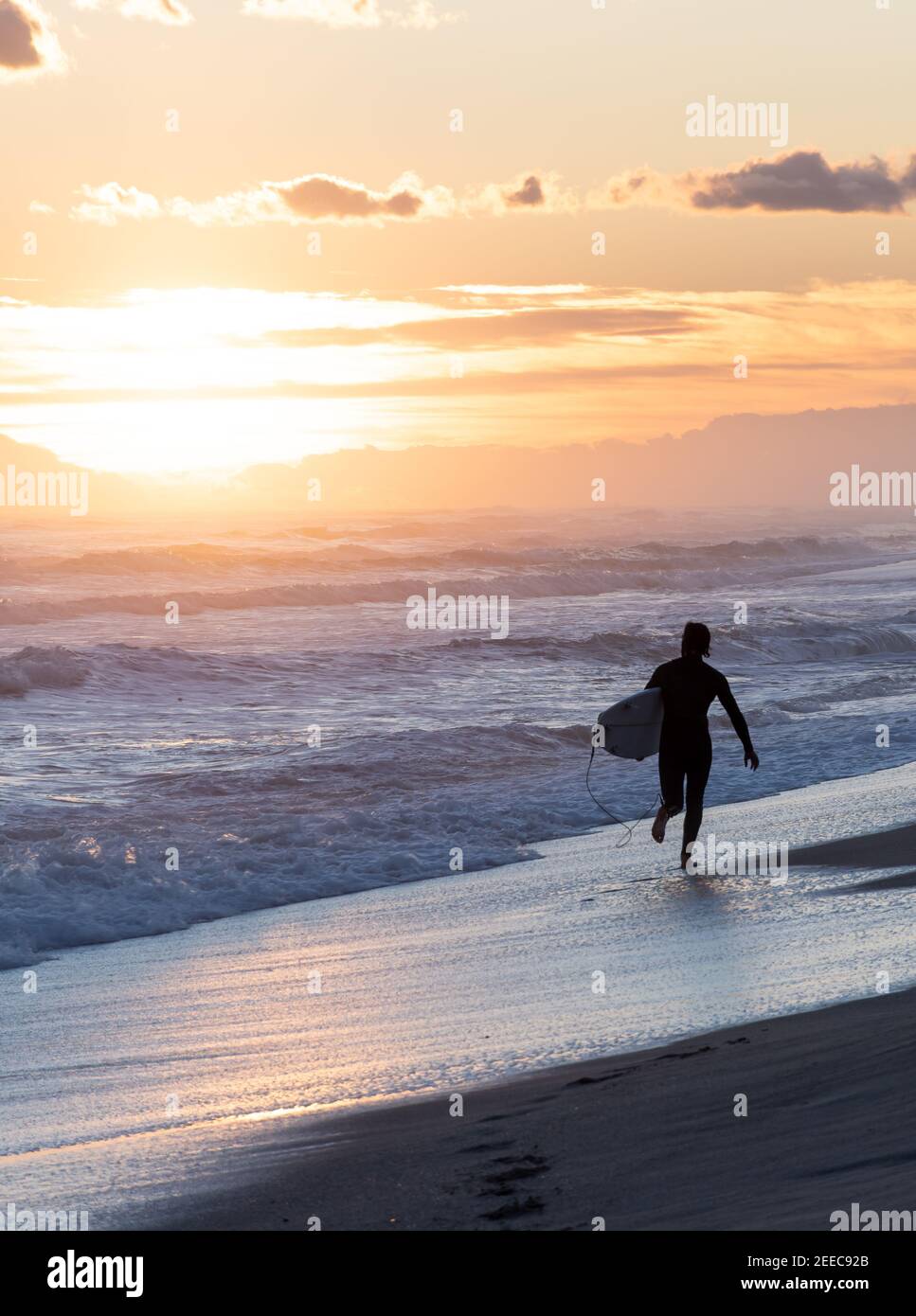 Running Carrying Surf Board Surfboard High Resolution Stock Photography ...
