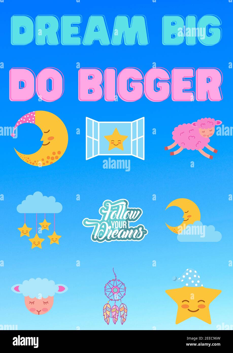 Inspirational Quotes Wallpaper or Poster Stock Photo - Alamy