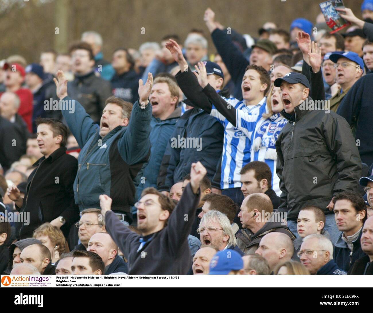Brighton hove albion fans division hi-res stock photography and images ...