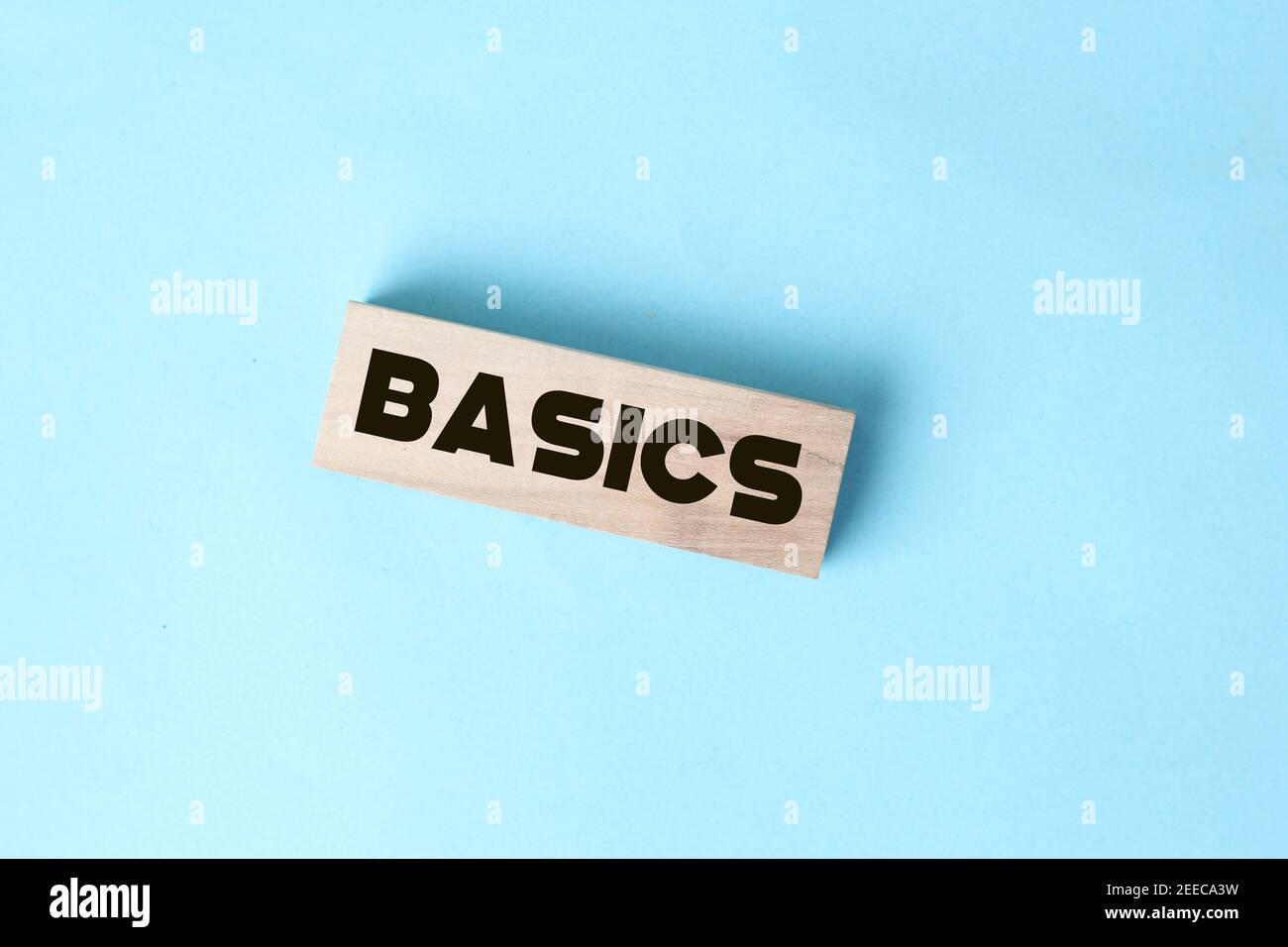 The word Basics appearing wooden cubes. Education concept Stock Photo ...