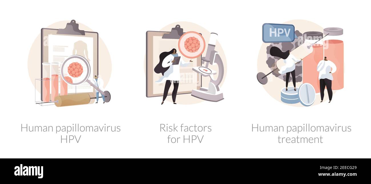 HPV infection abstract concept vector illustrations Stock Vector Image ...