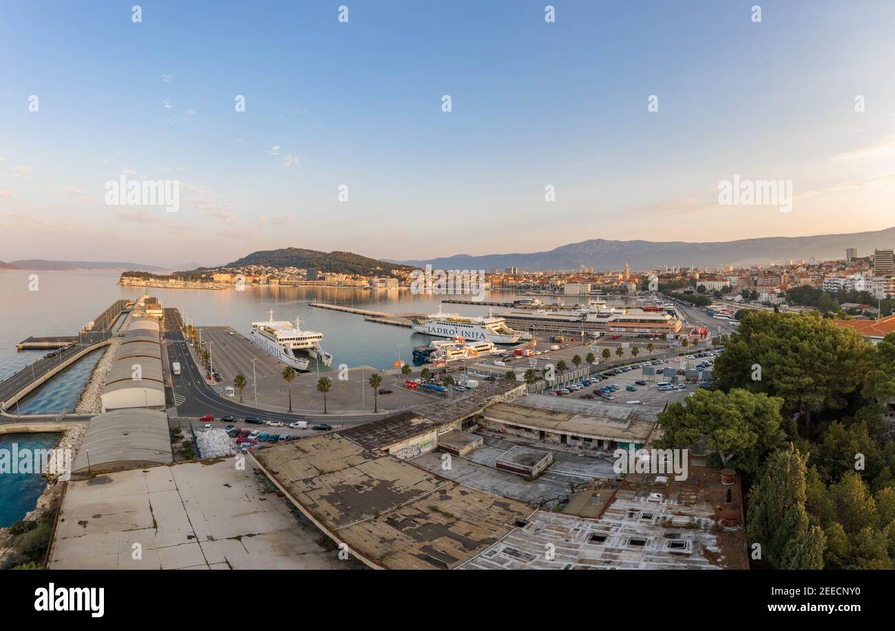 Aerial shot beach city pier hi-res stock photography and images - Alamy