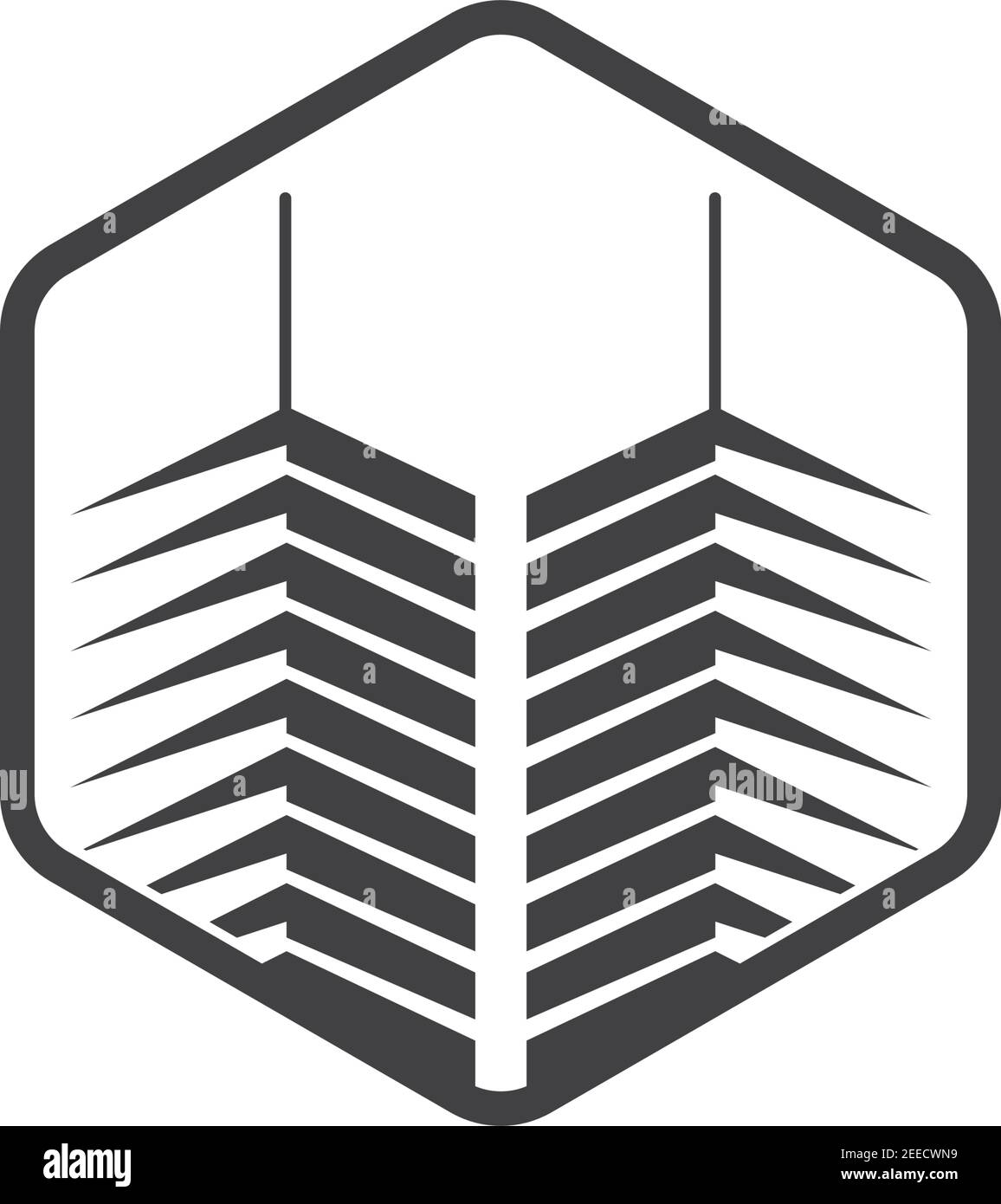 real estate modern city building vector template design Stock Vector ...