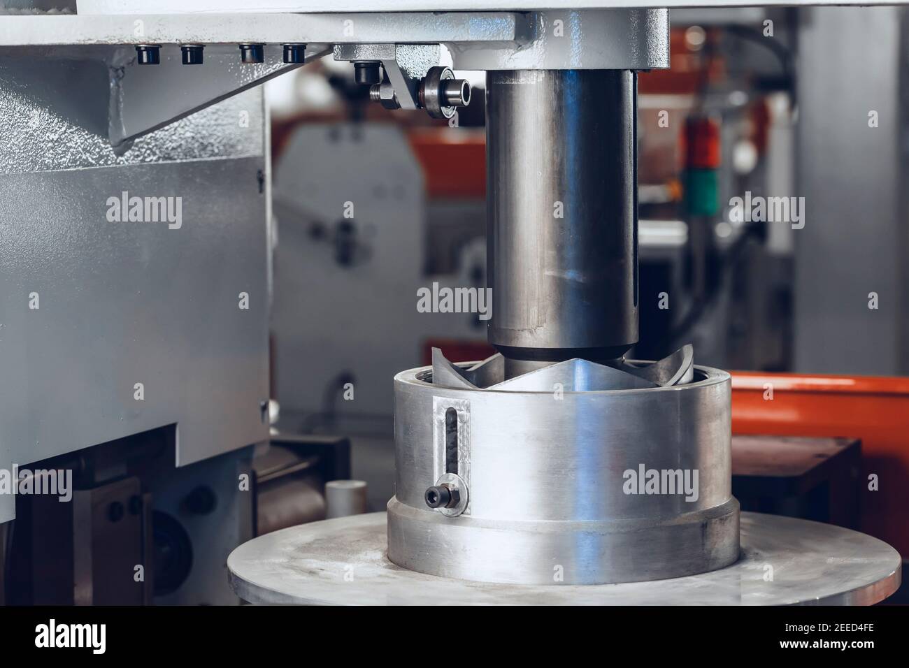 Metal production equipment at the cable plant Stock Photo - Alamy