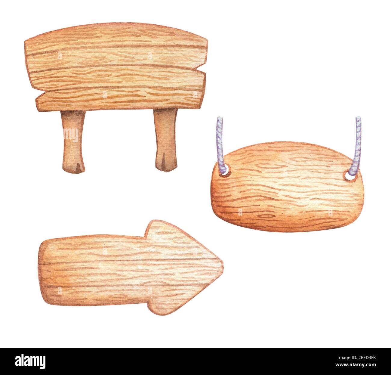 Wood Sign Illustration