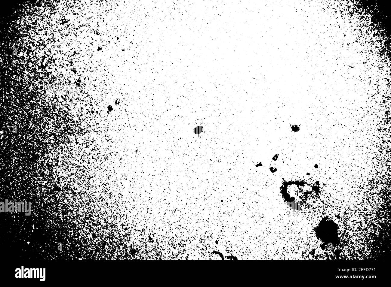 Black and white detailed texture with vignette. Micro sand traced ...