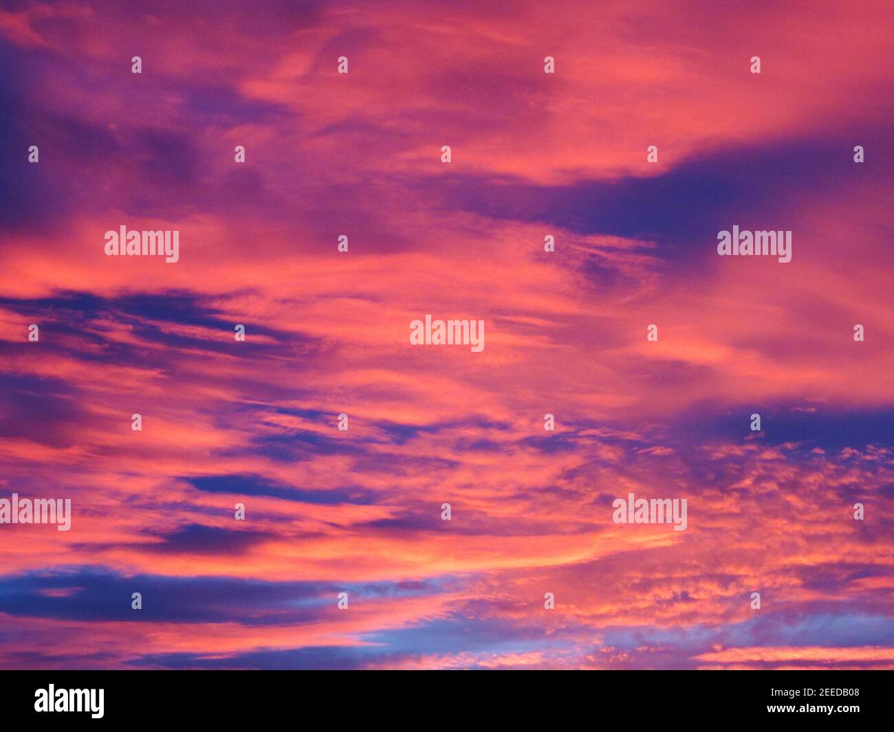 Beautiful pink and purple sky with clouds hi-res stock photography and ...