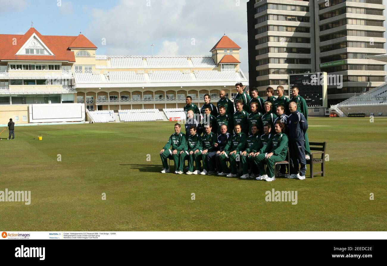 Nottinghamshire county cricket club team group hi-res stock photography ...
